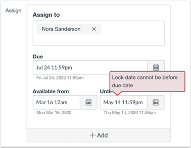How to add extensions to an assignment for one student – The College Of ...