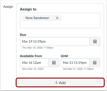 How to add extensions to an assignment for one student – The College Of ...