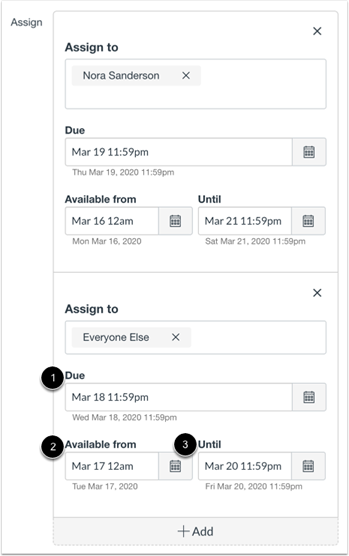 How to add extensions to an assignment for one student – The College Of ...